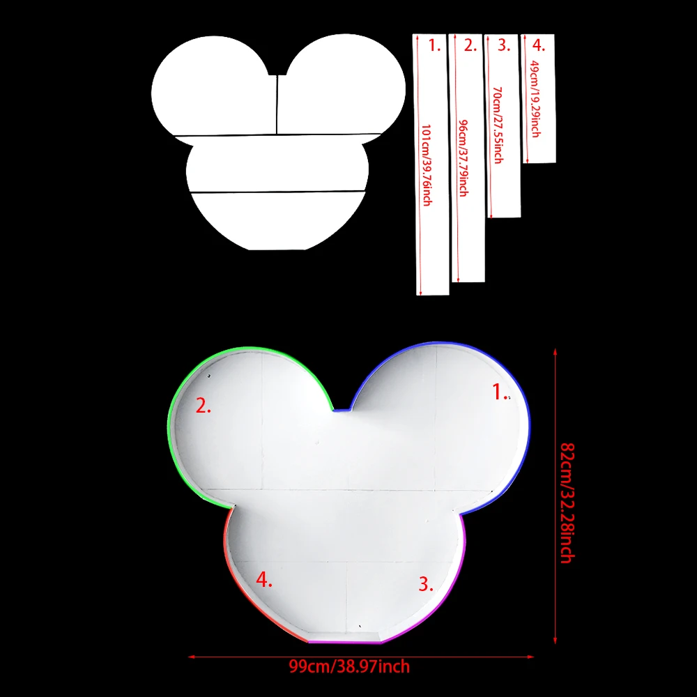 Minnie Mouse Head Template