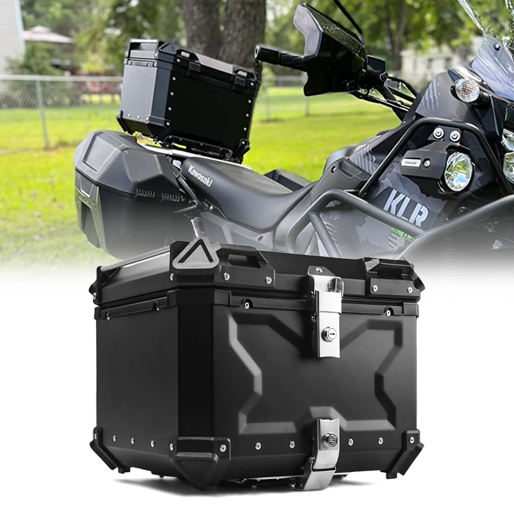 CNC-Aluminum-Motorcycle-Helmet-Box-Trunk-Top-Case-Travel-Luggage ...