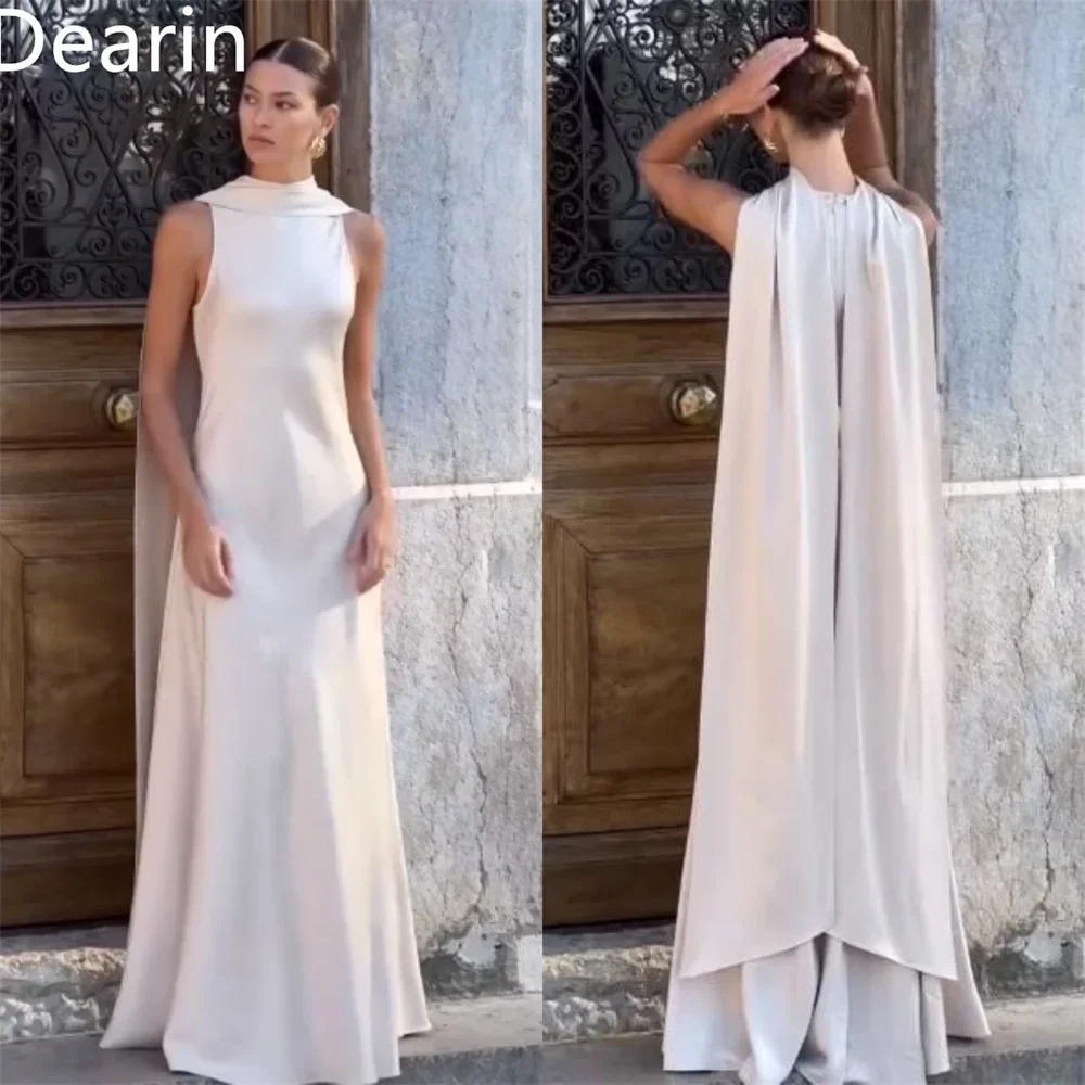 Evening-Gown-Dearin-Scoop-Neckline-A-line-Floor-Length-Skirts-Draped ...