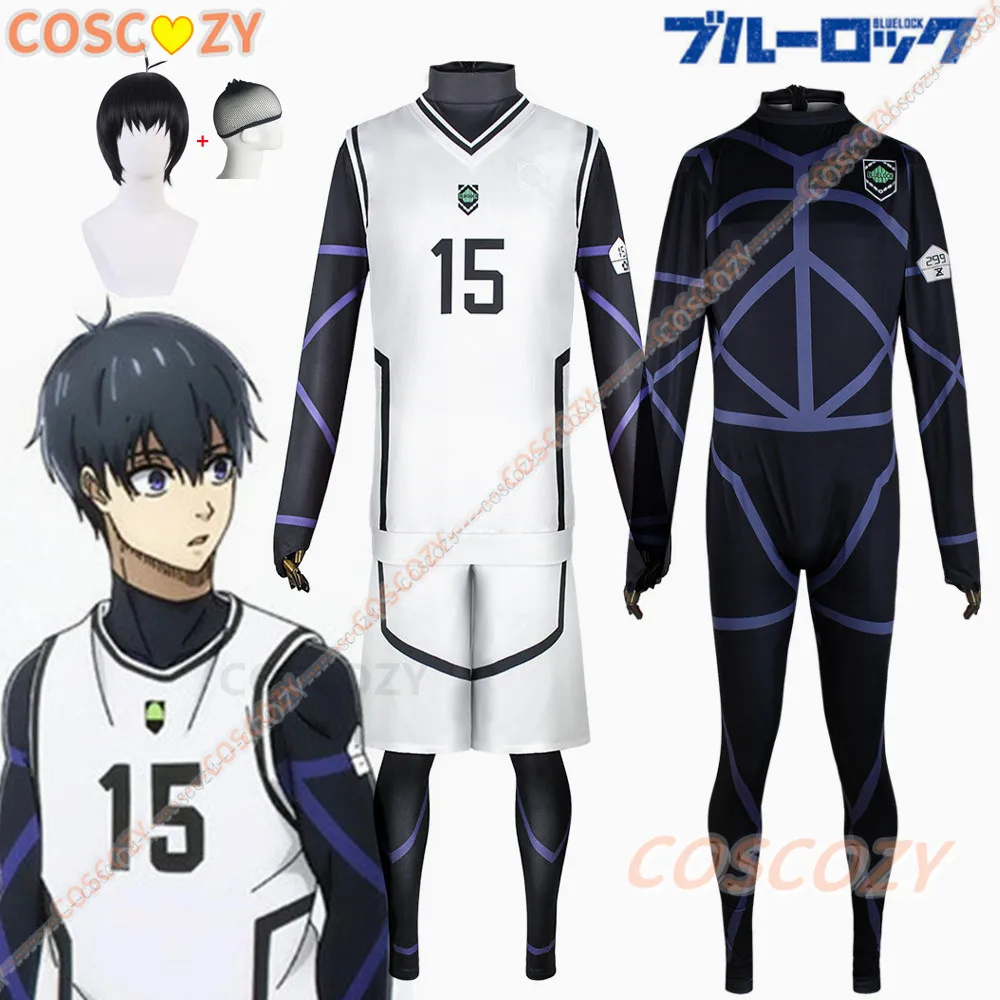 Blue-Lock-Series-Anime-BLUELOCK-Cosplay-Costume-Yoichi-Isagi-White ...