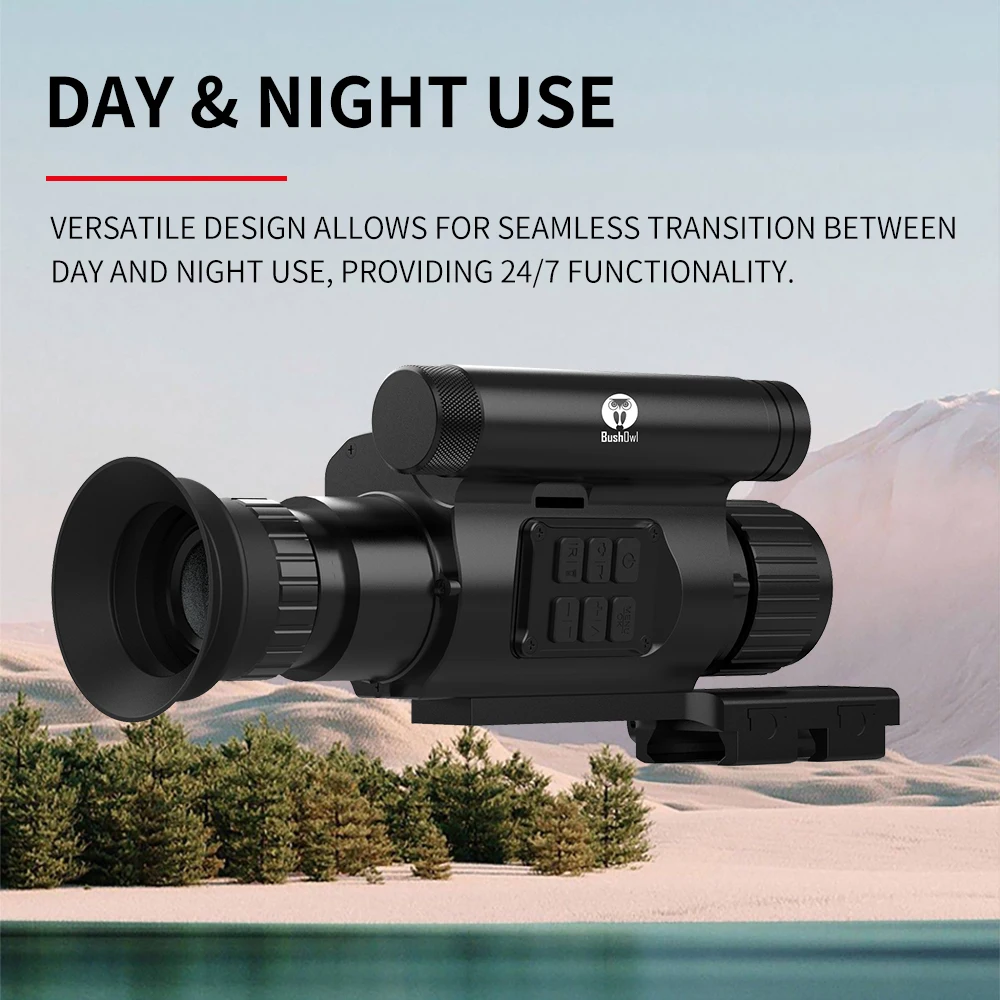 BushOwl-NV009-Digital-Hunting-Monocular-IR-Night-Vision-Scope-Camcorder-Video-Camera-Adjustable ...