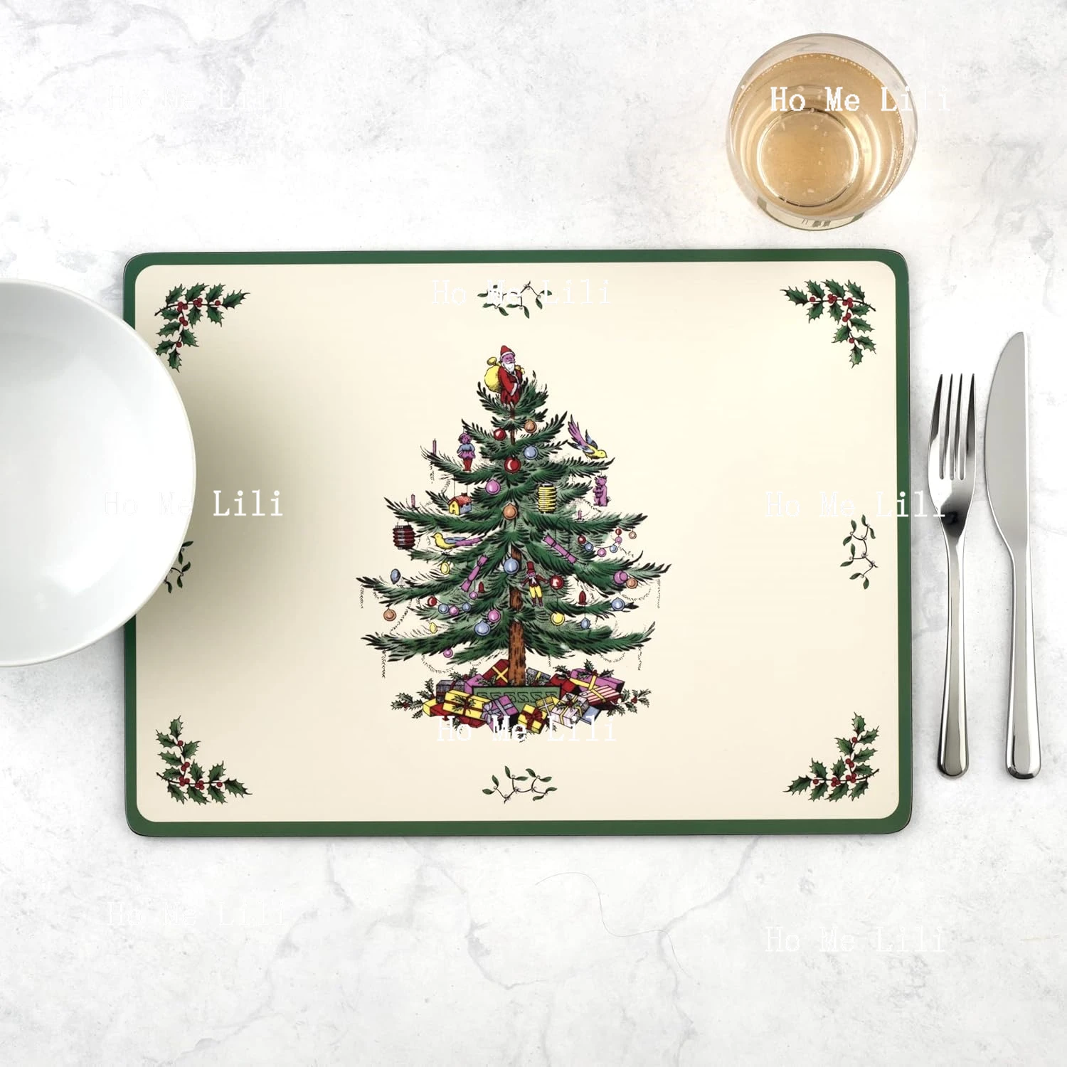 Christmas-Tree-Placemats-Heat-Resistant-Mats-Placemat-Set-For-Dining ...