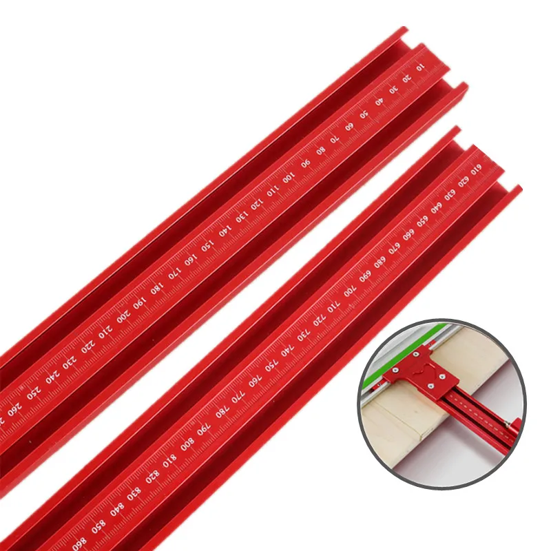 Track Saw Rail Parallel Guide Rail 300 1800mm Aluminium Alloy T track ...