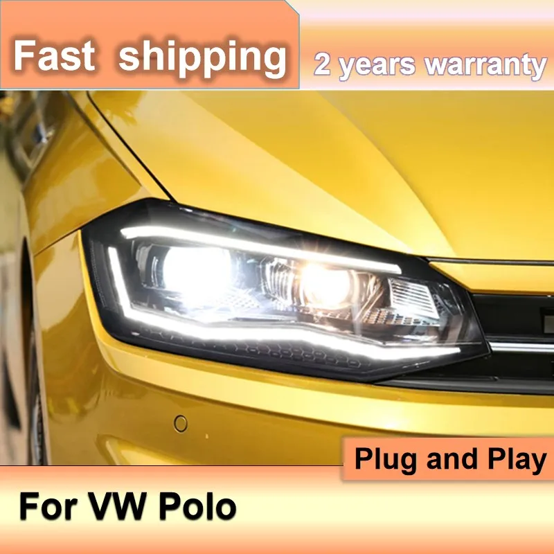 Car-Accessories-for-VW-Polo-Head-Lights-2011-2018-Volkswagen-Polo-lLED ...