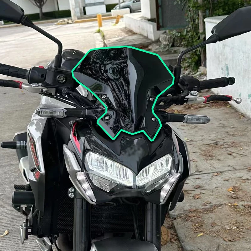 New-Motorcycle-Windshield-Screen-Visor-Windscreen-Double-Bubble-Wind ...
