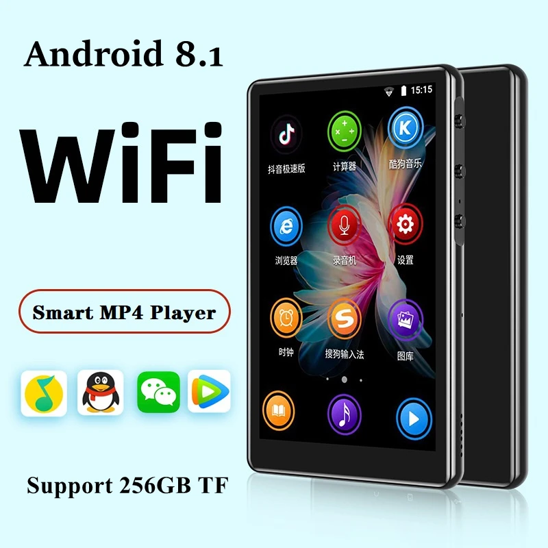 Wifi Bluetooth Android Mp4 Player 64gb Ips 5.0 Inch Touch Screen Metal ...