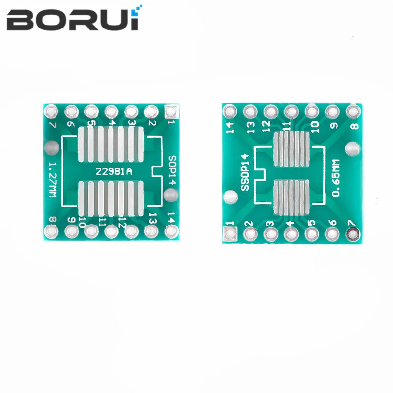 10PCS-TSSOP14-SSOP14-SOP-14-SOP14-to-DIP14-PCB-Transfer-Board-DIP-Pin ...