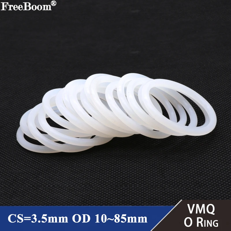 Silicone Rubber Ring Cs 1.5mm | Thick Silicone Gasket Cs 10mm ...
