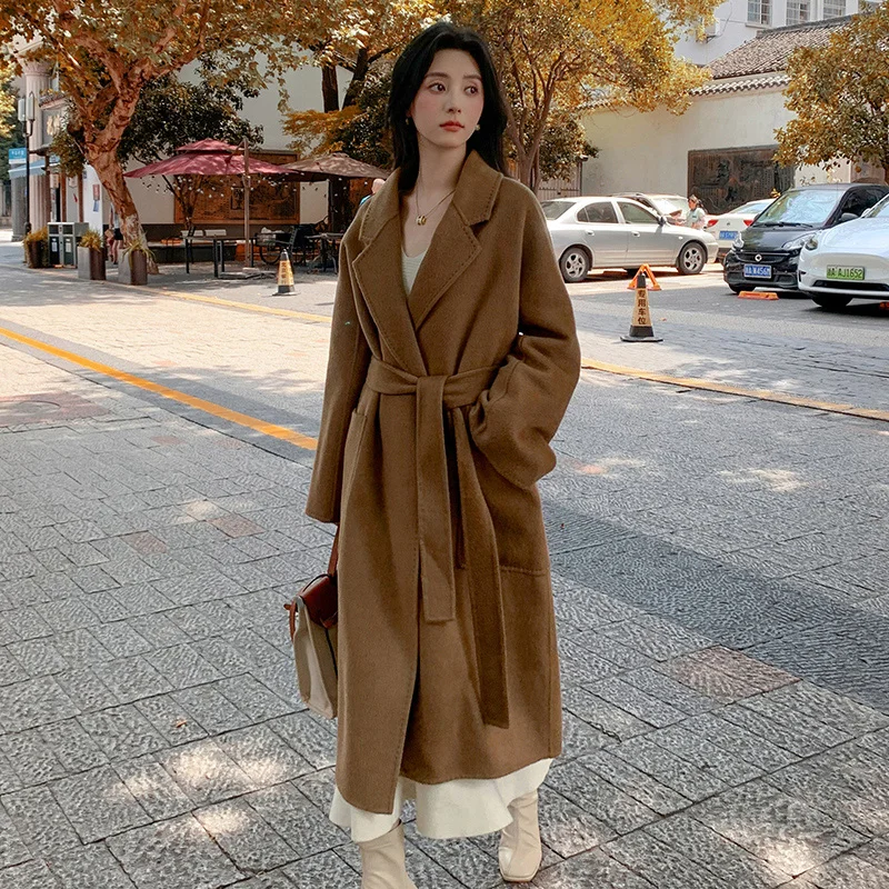 Long-women-s-loose-edition-fashion-2024-autumn-winter-new-camel-wool ...