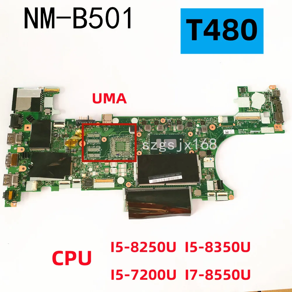FOR-Lenovo-Thinkpad-T480-Laptop-Motherboard-NM-B501-CPU-I5-7200U-I5 ...
