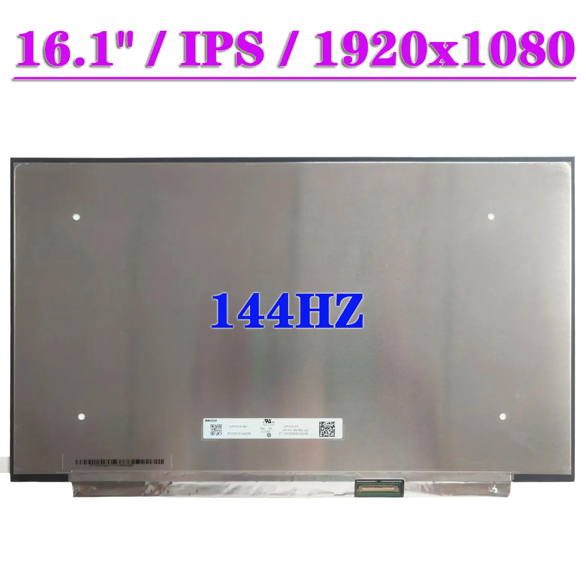 16.1" IPS 144HZ LCD Panel N161HCA-GA1 Fit NV161FHM-NY1 NV161FHM-NX1 ...