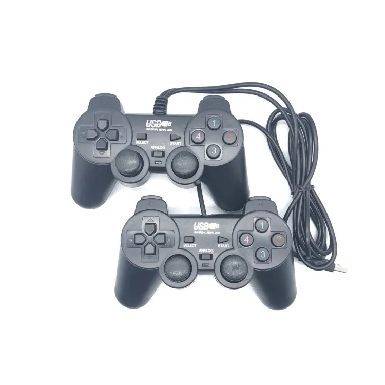 Mando USB de doble vibración para PS2, mando en forma de PC, Gamming de ...