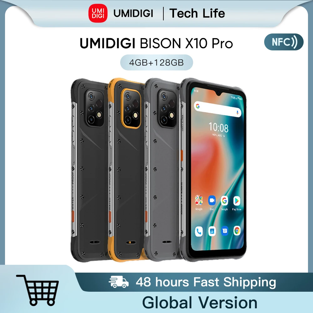 Global Version Umidigi Bison X10 Pro Nfc Smartphone 6.53" Hd+ Display ...