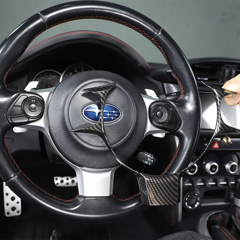For-Toyota-86-GT86-Subaru-BRZ-17-22-Car-Steering-Wheel-Cover-Switch ...