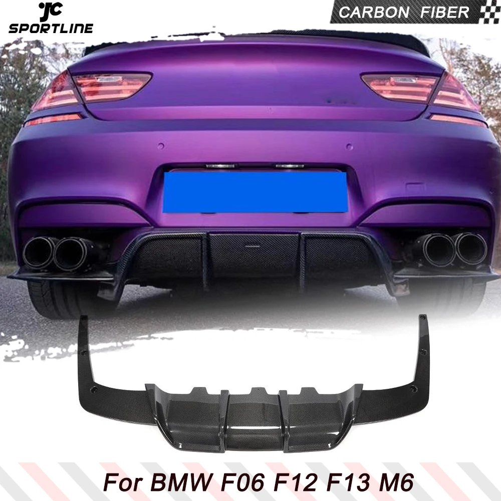 6 Series Carbon Fiber / Frp Rear Bumper Lip Diffuser Spoiler For Bmw ...