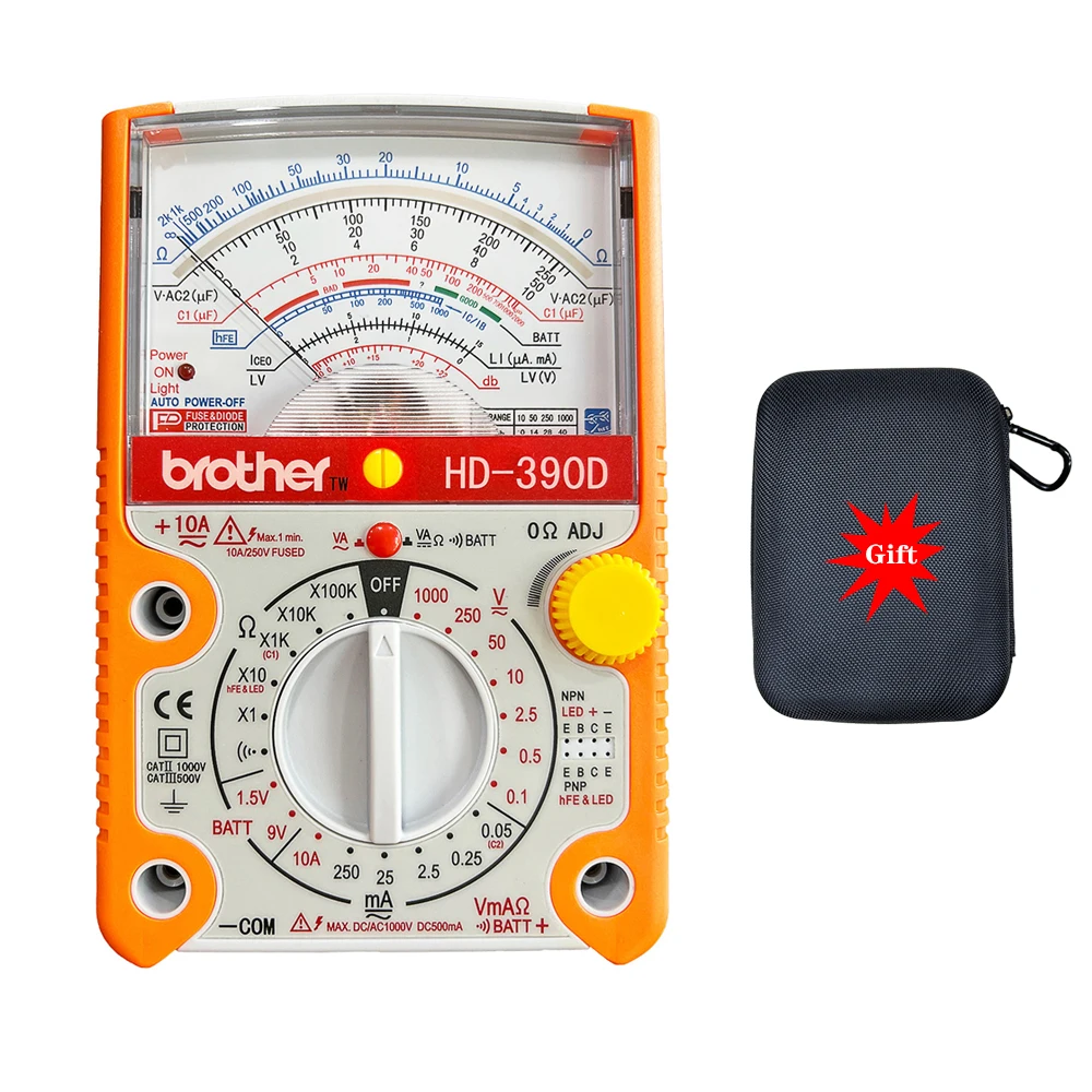Brother-HD-390D-Analog-Multimeter-High-Precision-Mechanical-Electrician ...