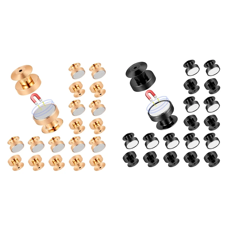 HLZS-20Pcs-Magnetic-Pin-Backs-For-Enamel-Pin-10Mm-Pin-Back-Magnets ...