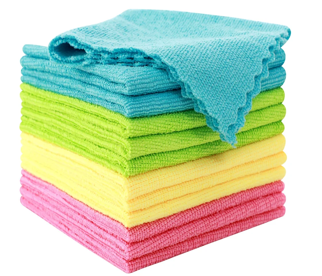 MOONQUEEN-12-Pack-Microfiber-Cleaning-Cloth-Reusable-Cleaning-Rag-Fast ...