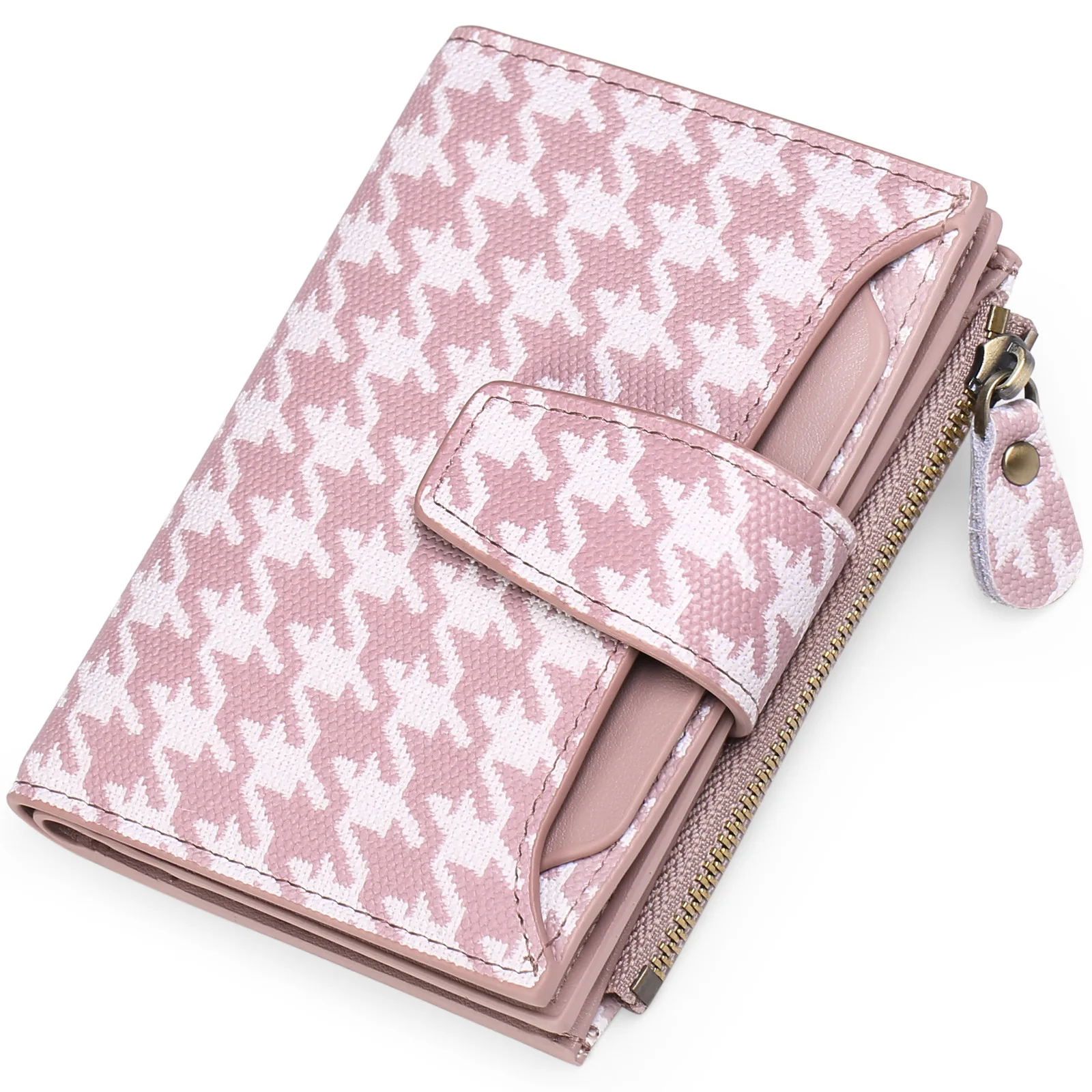 SENDEFN Genuine Leather Printing RFID Protection Wallets For Women ...