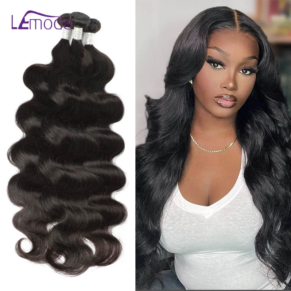 12A Body Wave Human Hair Bundles Remy Hair Natural Black Color ...