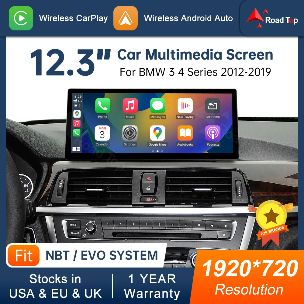 12.3 Multimedia Display For BMW 3 4 Series F30 F31 F32 F33 F34 F36 2012 ...