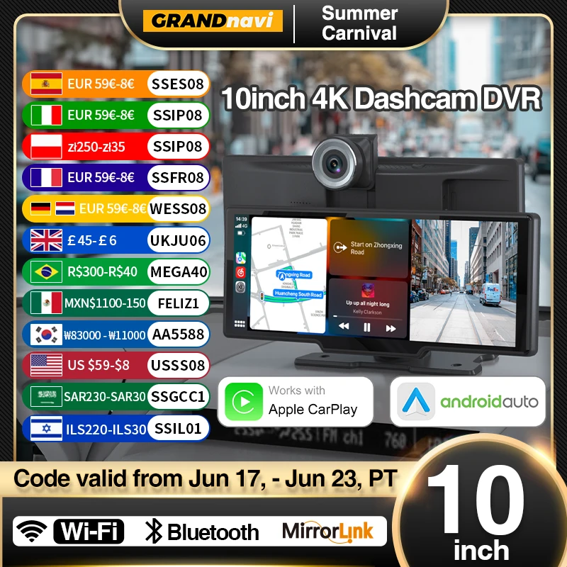Grandnavi-4K-Car-Dash-Cam-Carplay-Android-Auto-videoregistratore-DVR ...