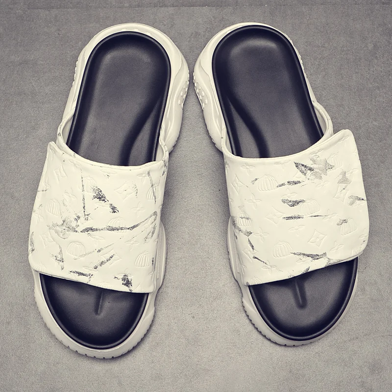 Chinese-style-flip-flops-men-2024-new-fashion-sandals-Leather-casual ...