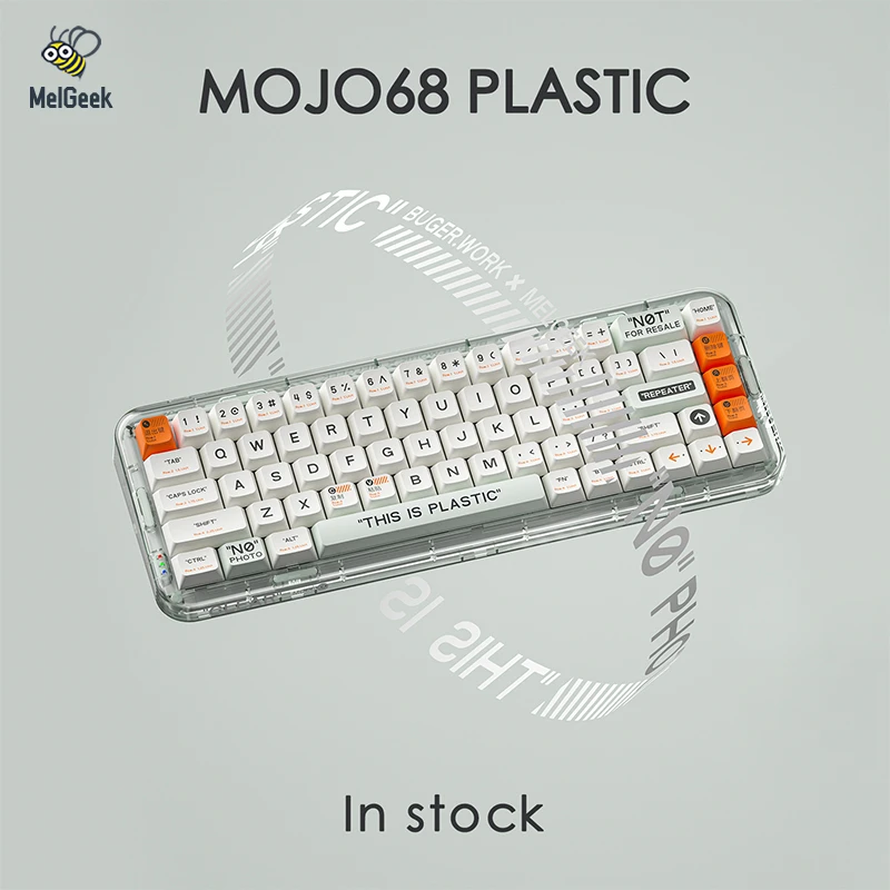 Melgeek Mojo68 Plastic See-through Custom Programmable Mechanical ...