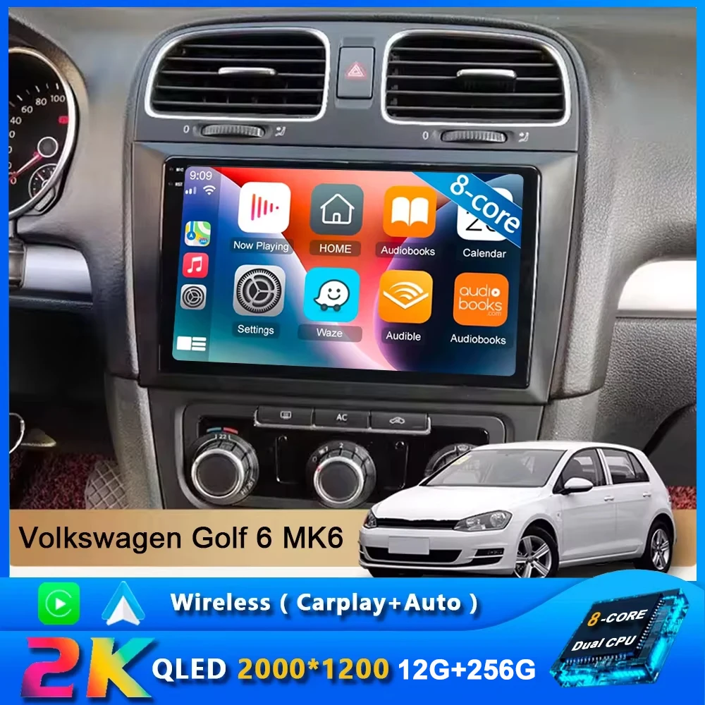 Multimedia Player For Volkswagen VW Golf 6 MK6 2008 - 2016 Carplay Auto ...