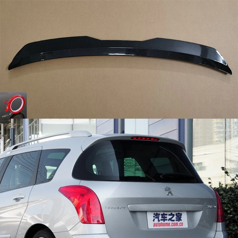 For-Peugeot-308-2008-2018-Year-Roof-Spoiler-Rear-Wing-Body-Kit ...