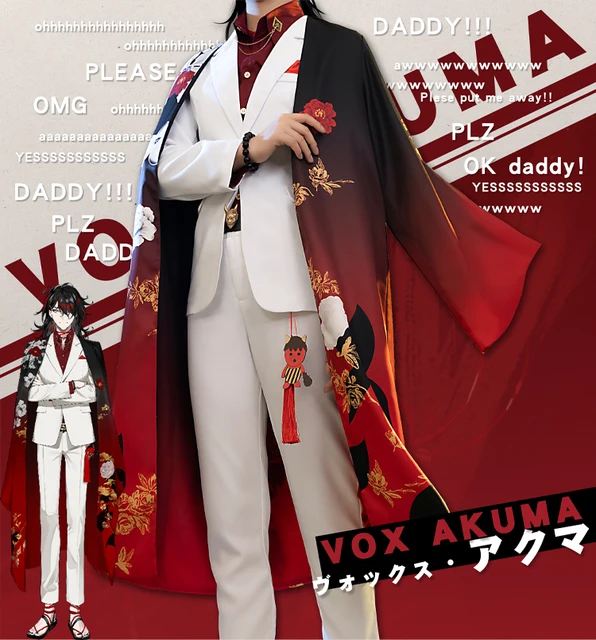 Vox Akuma Costume Virtual YouTuber Cosplay Top Quality, 57% OFF
