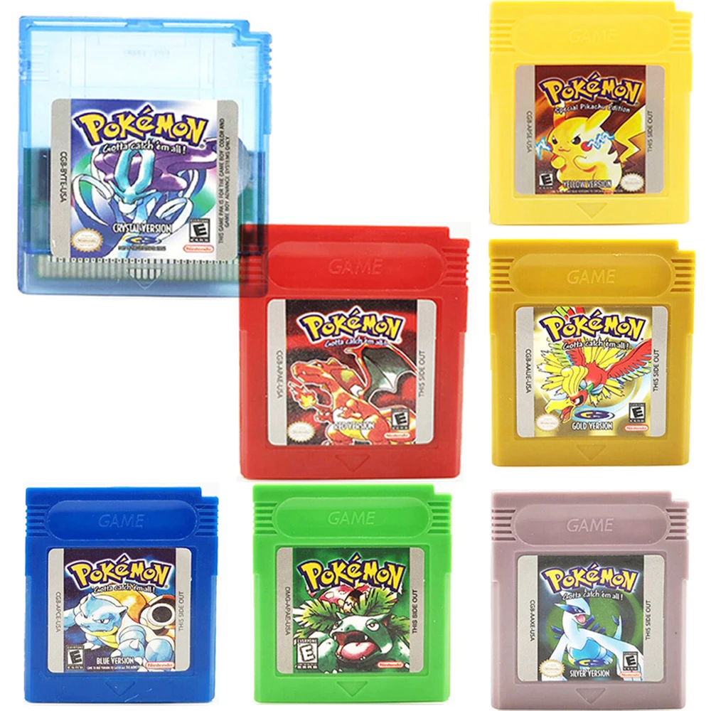 Video Game Cartridge Console | Pokemon Crystal Cartridge | Pokemon ...