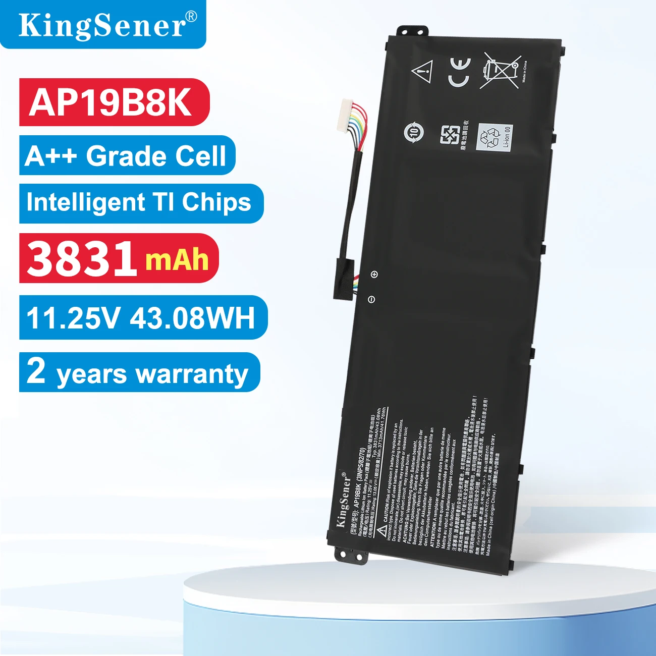 KingSener AP19B8K Laptop Battery for ACER Aspire A314 A315 A317 A315-23 ...