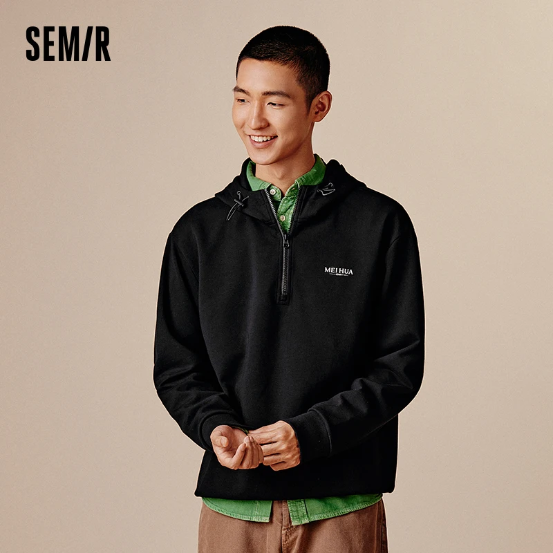 Semir-Sudadera-con-capucha-y-media-cremallera-para-hombre-su-ter-de-la ...