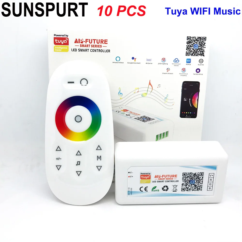 WiFi-Smart-Controller-Tuya-Alexa-Google-Home-Voice-DC5-24V-Single-color ...