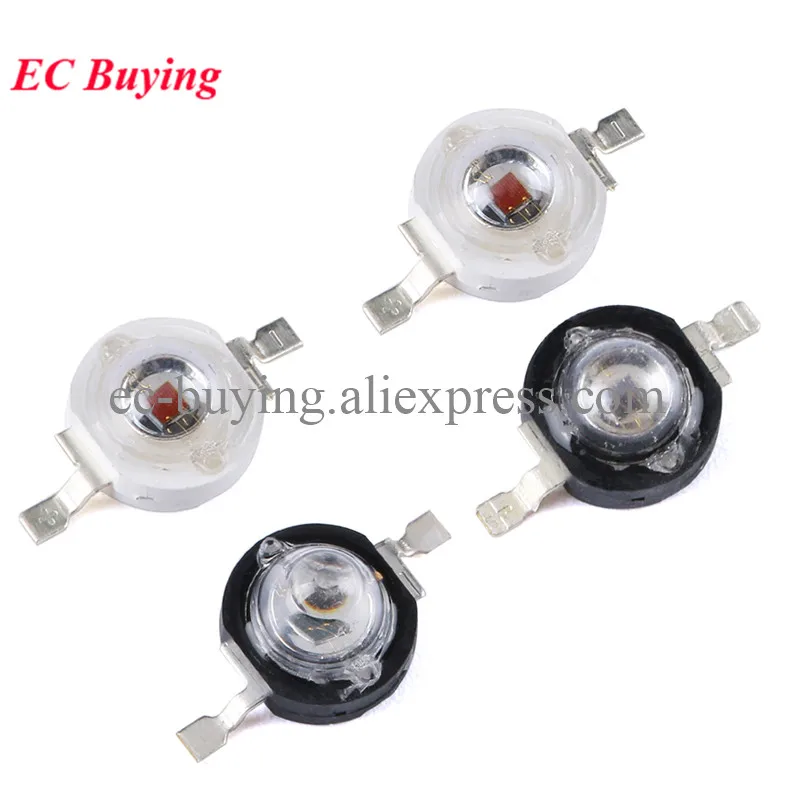 5pcs 3W Infrared IR High Power LED Emitter CCTV Camera IR Emission Tube ...