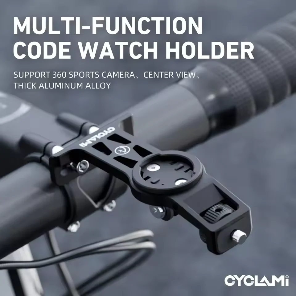 360 Rotating Bike Computer Mount Holder For Go Pro 8-13 Insta360 DJI ...