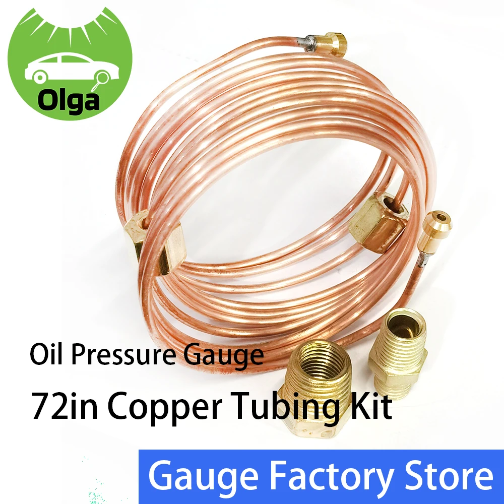 72in-Copper-Tubing-Installation-Kit-Mechanical-Oil-Pressure-Gauge ...