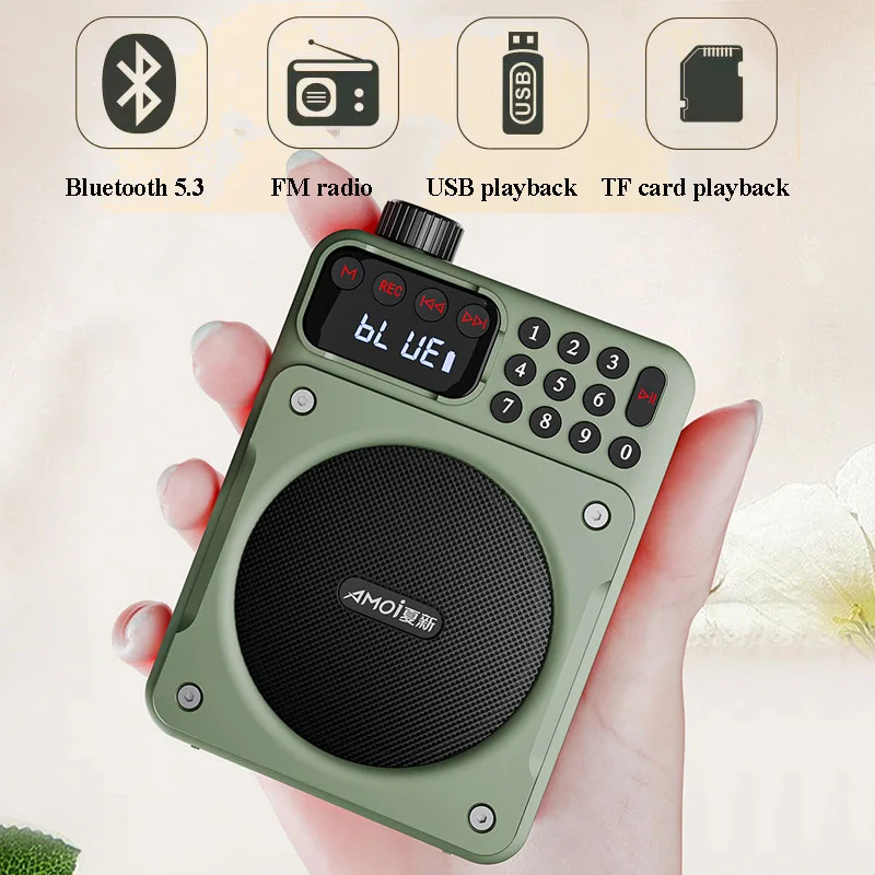 Mini-Digital-FM-Radio-HD-Display-76-108mhz-Radios-Wireless-Bluetooth-5 ...