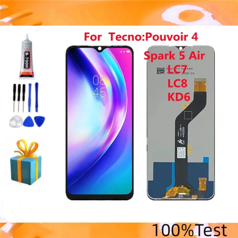 100-test-For-TECNO-POUVOIR-4-LC7-POUVOIR-4-Pro-LCD-Display-Touch-Screen ...