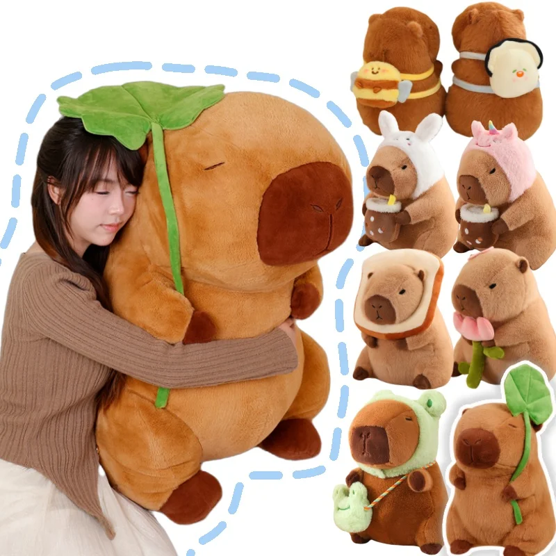 Lotus-leaf-Capybara-Plush-Toy-Turtle-Oyster-Bee-Bckpack-Capibara ...