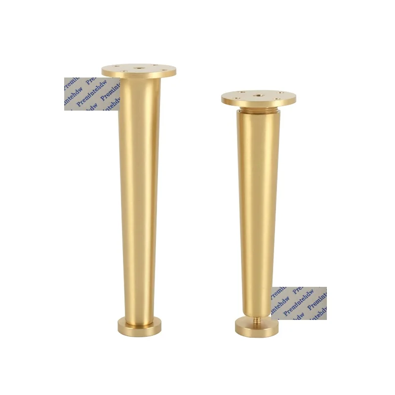 Solid Aluminum Tapered Leg With Round Leveling Feet For Sofa Bed ...