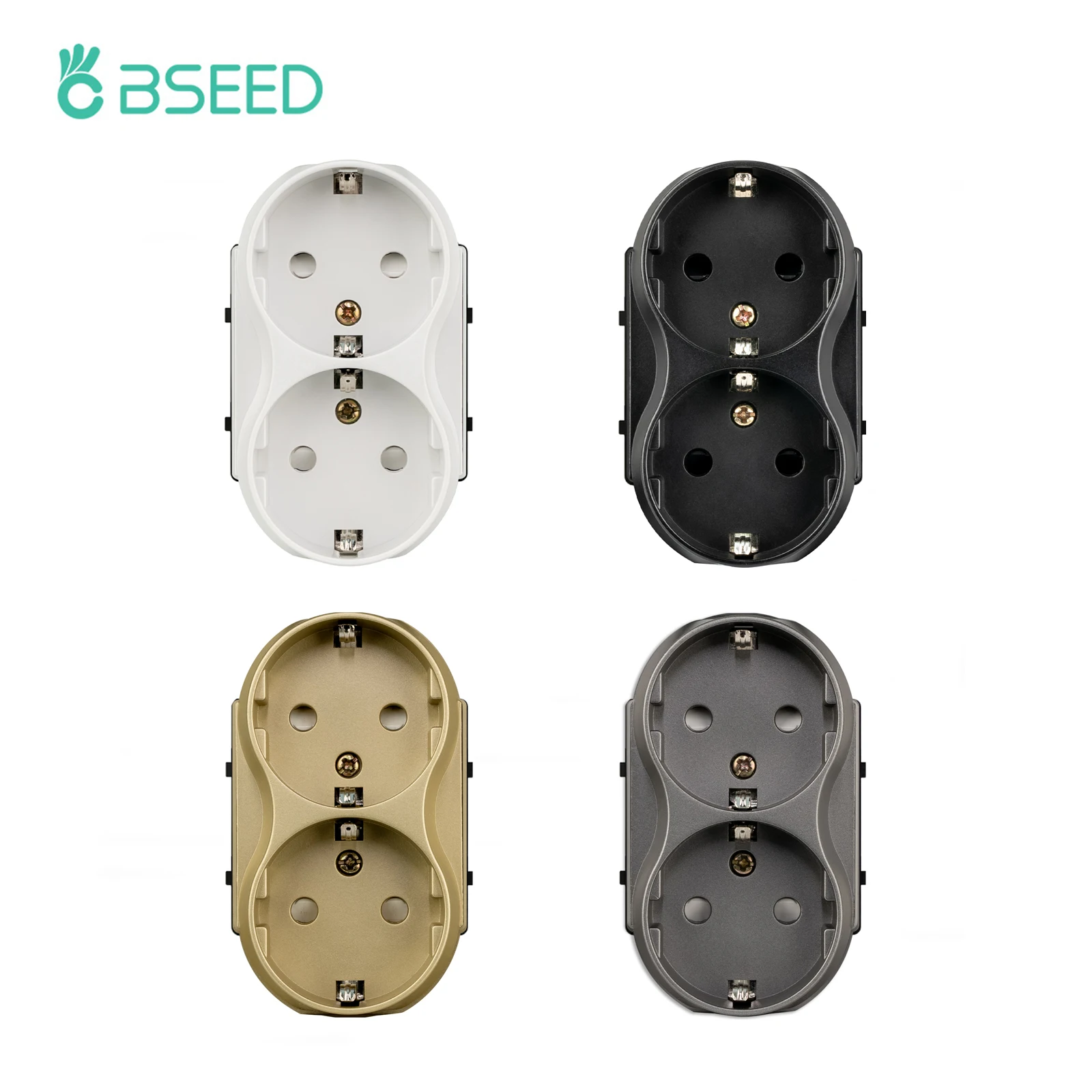 BSEED-EU-Wall-Sockets-Function-Part-European-Double-Sockets-220v-Dual ...
