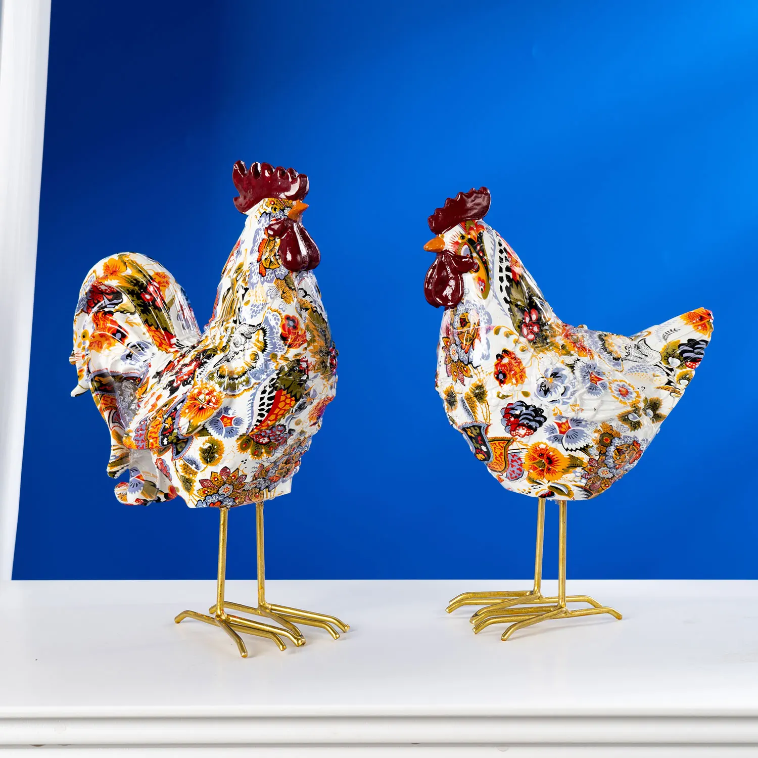 Arte-Graffiti-creatividad-moderno-colorido-Gallo-pollo-estatua-venta-al ...