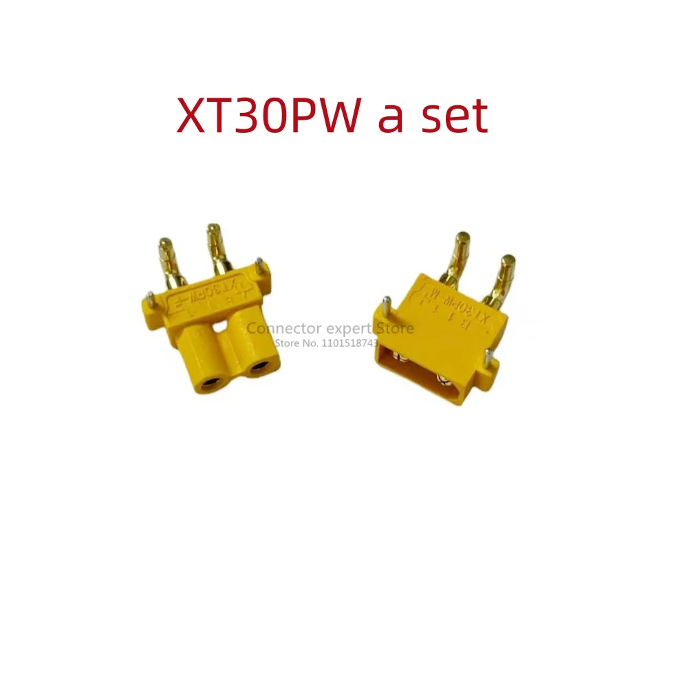 Amass-XT30-30A-horizontal-welded-plate-XT30PW-F-M-male-and-female-plug ...