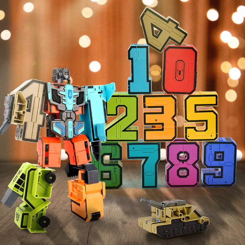 Digital-Numbers-Bots-Educational-Toys-Transportation-Tank-Warrior ...