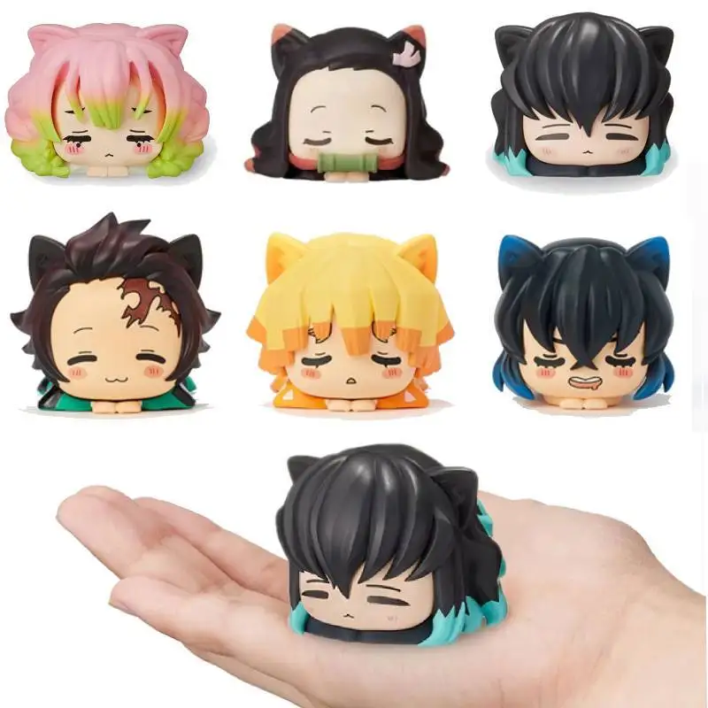 6PCS-Set-Anime-Demon-Slayer-Figure-Nezuko-Tanjirou-Zenitsu-Inosuke-Mini ...