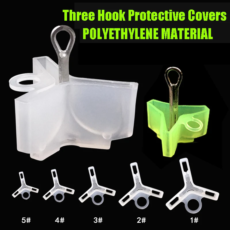 20Pcs/Lot Durable Protector Caps Fishing Out Hook Cover Safety Treble ...