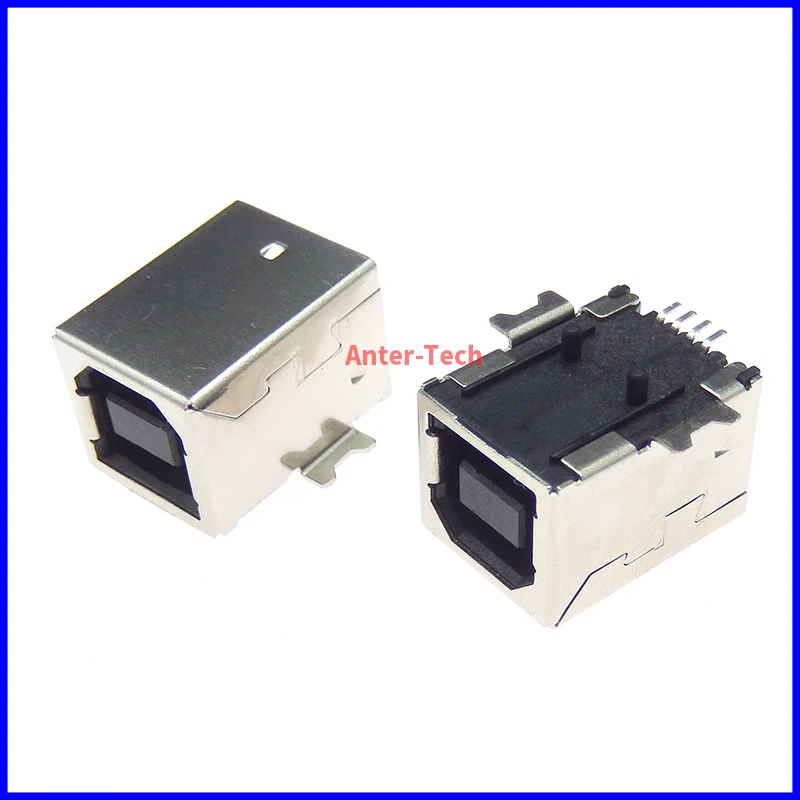 10Pcs-Type-B-Female-SMT-180-degree-USB-B-SMD-USB-BF-For-fax ...