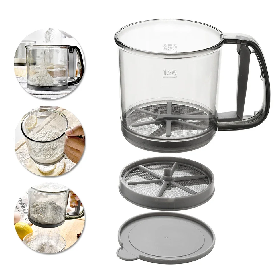 Flour-Sifter-Hand-Press-Semi-Automatic-Plastic-Flour-Sieve-Cup-Kitchen ...
